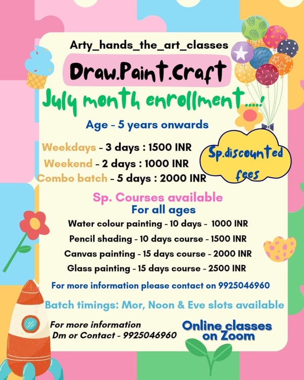 Drawing classes for Kids. After-school classes and Events.