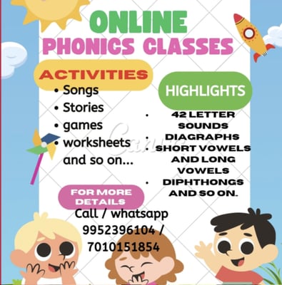 Phonics Classes-Fun & Interactive
