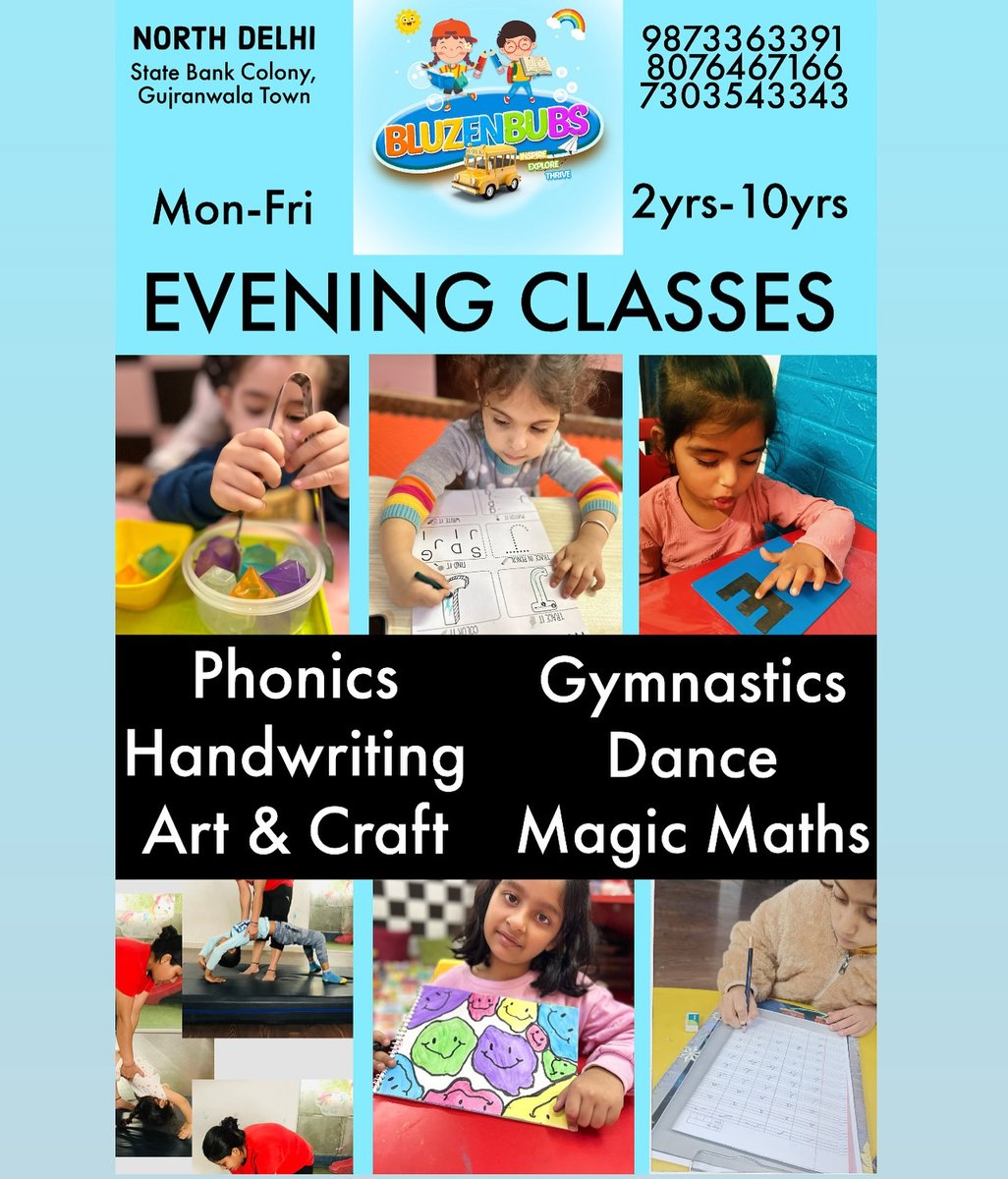 Reading & Writing Classes for Kids in Majlis Park, Delhi