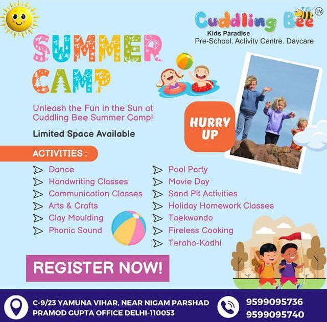 Top Summer Camps for kids in Delhi NCR 2024. Explore kids summer camps ...
