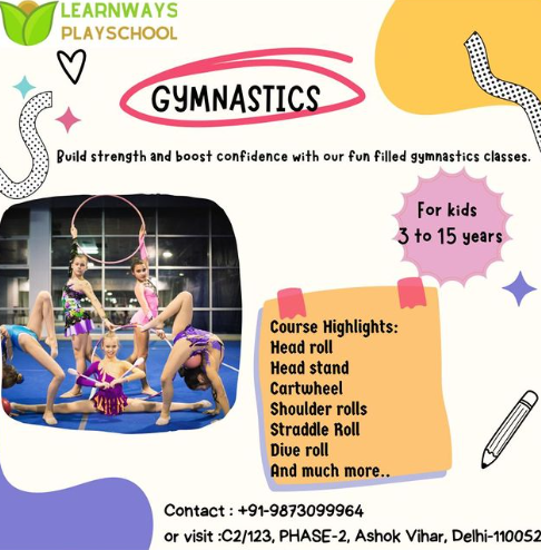 Gymnastics classes for Kids. After-school classes and Events.