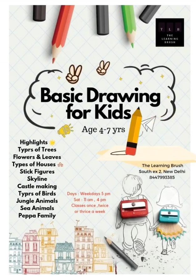 Drawing classes for Kids. After-school classes and Events.