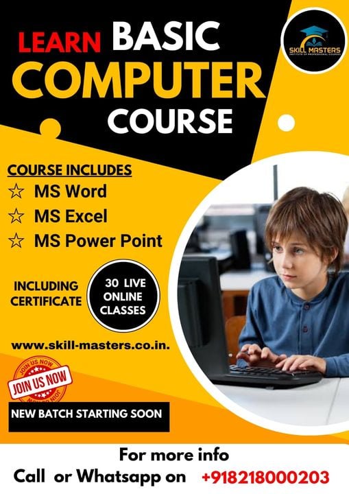 Skill Masters-Basic Computer Course in Online
