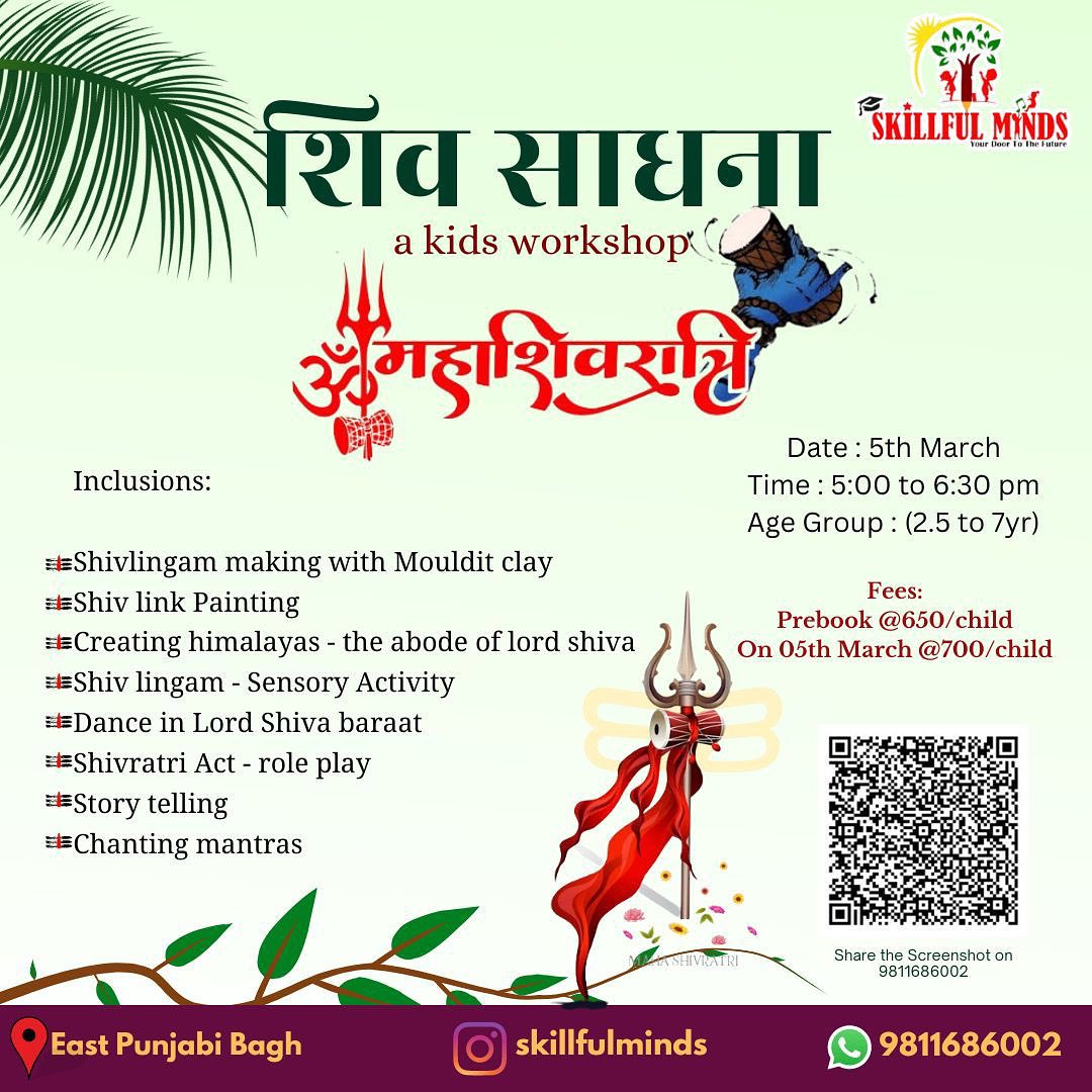 Celebrate Maha Shivratri with Exciting Workshops for Kids