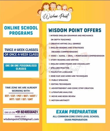 Wisdom Point - Online Tutoring Free Trial Session in Online
