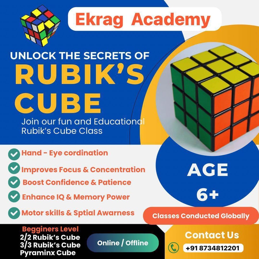 Rubiks Cube classes for Kids. After-school classes and Events.