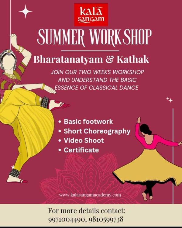 Kala Sangam - Semi-Classical Dance Workshop in IP Extension