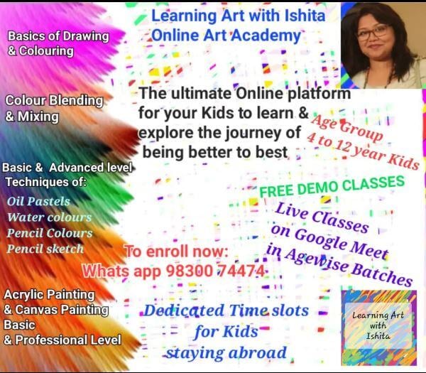Learning Art With Ishita - Summer Camp Art Classes for kids in Online