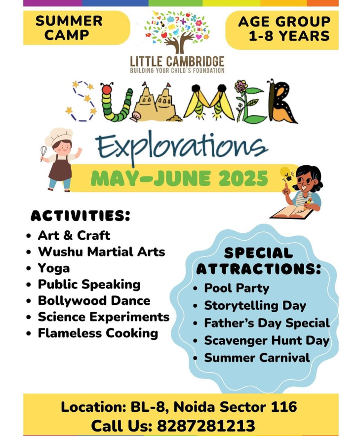 Discover Top Summer Camp for kids in & around Faridabad