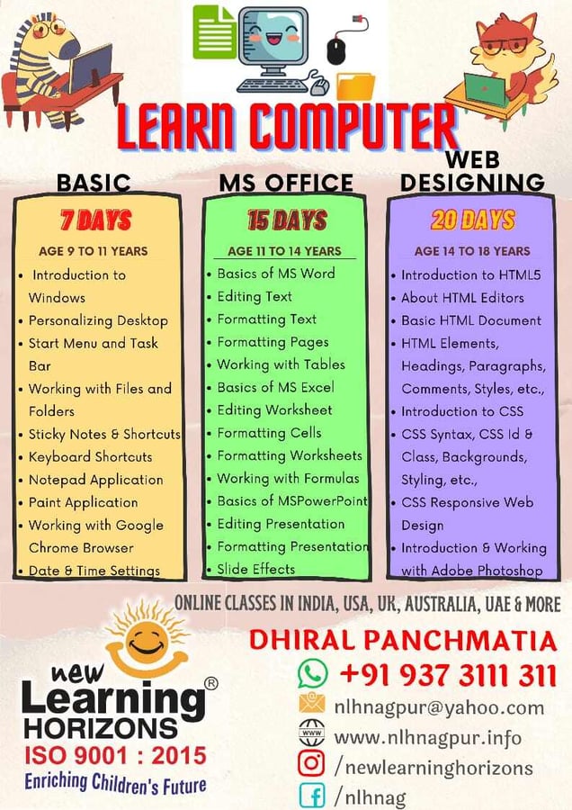 New Learning Horizons-Reading Writing Classes in Online