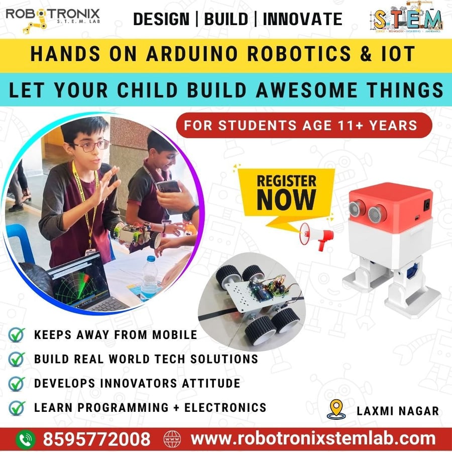 Robotronix Stem Lab and Holy Trinity School-3D Printing Workshop in Madhu Vihar