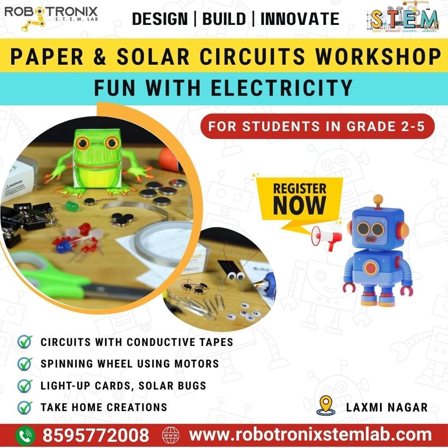 Robotronix Stem Lab and Holy Trinity School-3D Printing Workshop in Madhu Vihar