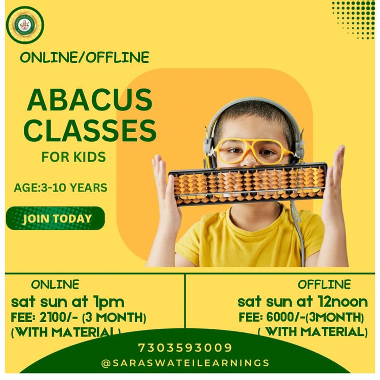 Abacus classes for Kids. After-school classes and Events.
