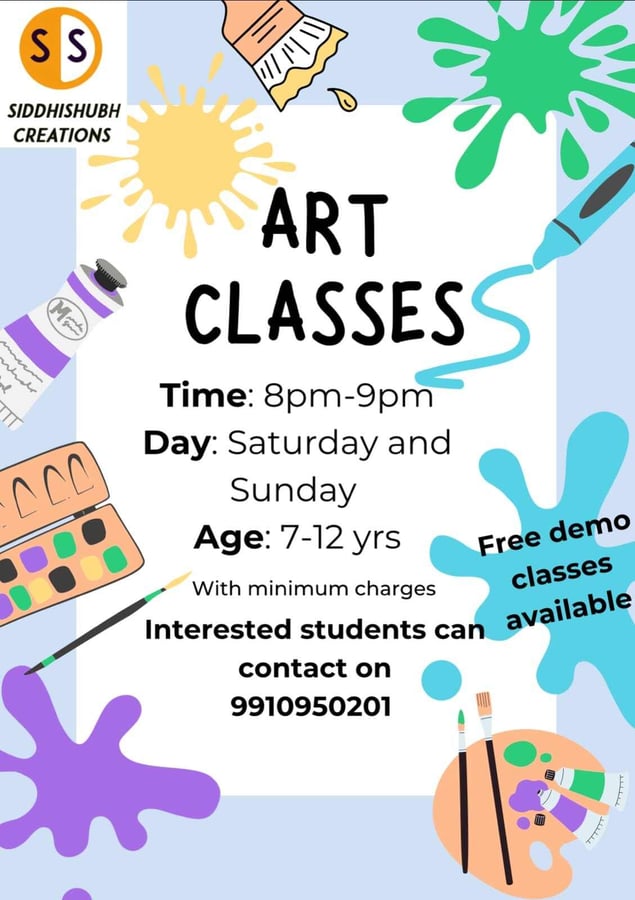 Art and Craft classes for Kids. After-school classes and Events.
