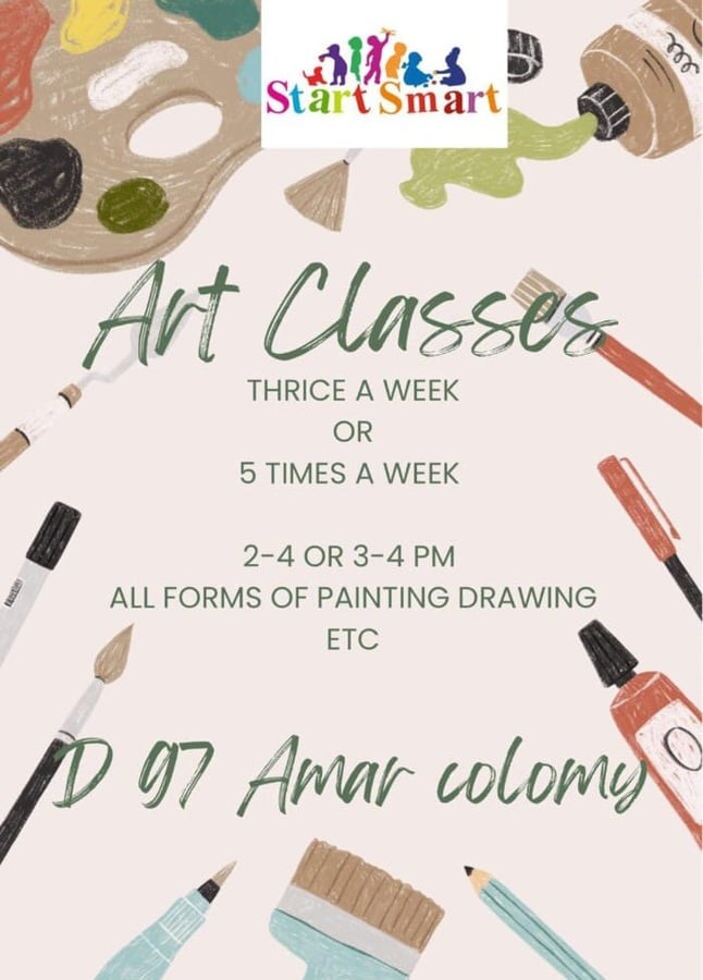 Drawing classes for Kids. After-school classes and Events.
