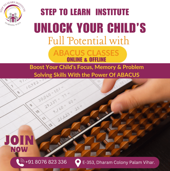 Abacus classes for Kids. After-school classes and Events.