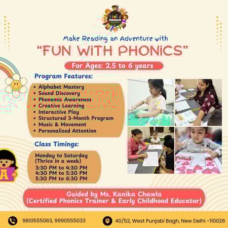 Phonics classes for Kids. After-school classes and Events.